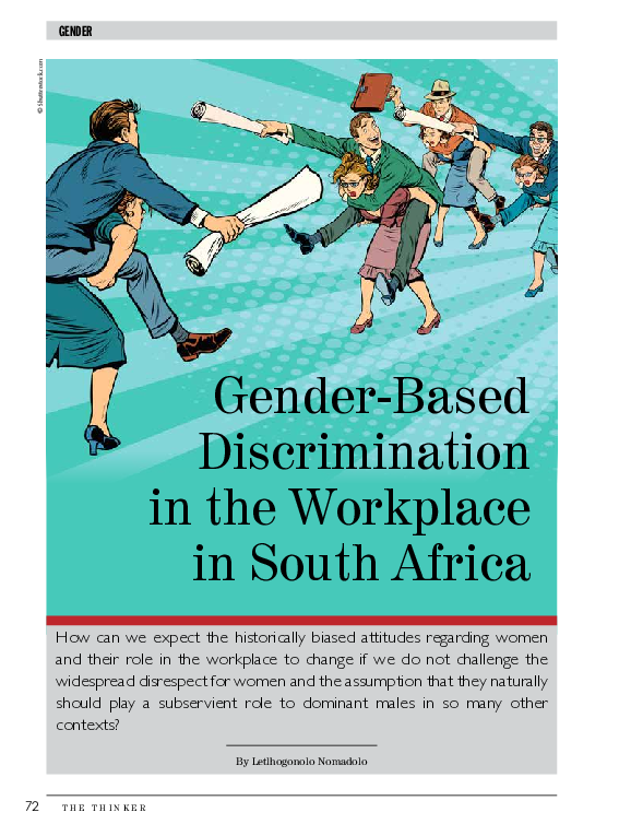 (PDF) Gender-based discrimination in the workplace in South Africa