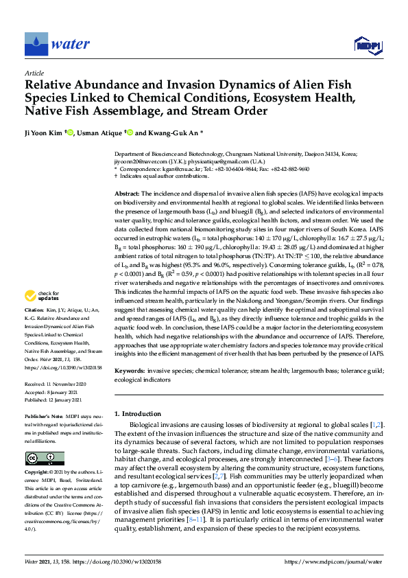 (PDF) Relative Abundance and Invasion Dynamics of Alien Fish Species ...