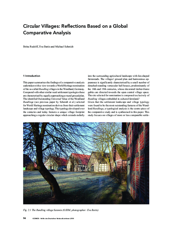 (PDF) Circular Villages: Reflections Based on a Global Comparative Analysis