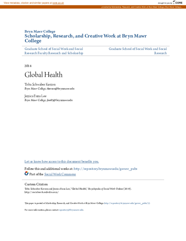 (PDF) Global Health