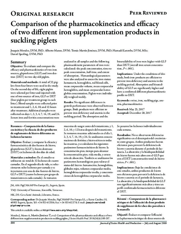 (PDF) Comparison of the pharmacokinetics and efficacy of two different ...