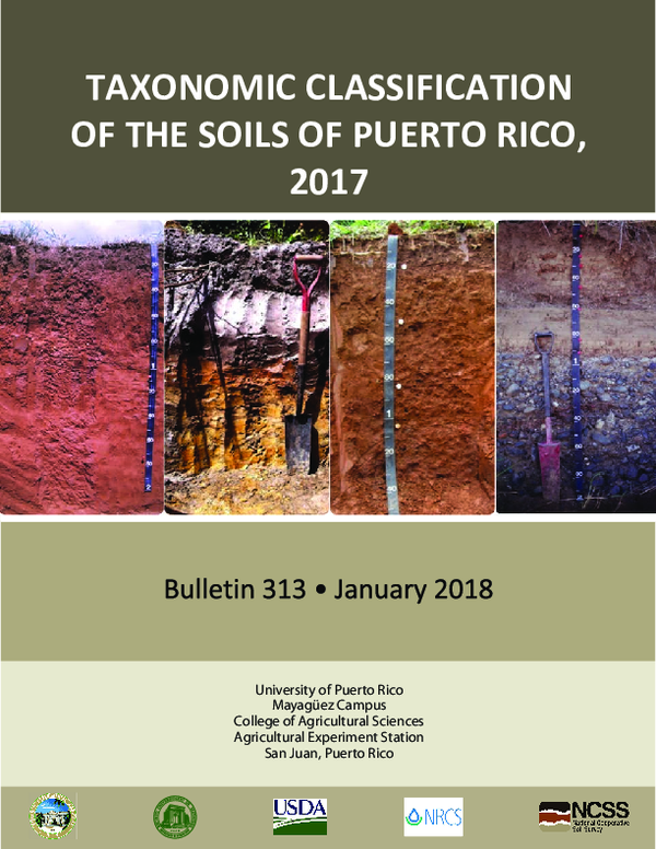 (PDF) Taxonomic classification of the soils of Puerto Rico, 2017
