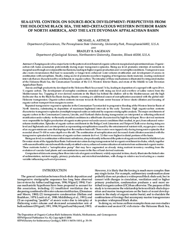 (PDF) Sea-Level Control on Source-Rock Development: Perspectives from ...