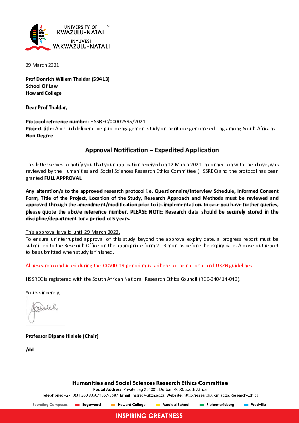 (PDF) Approval notification–expedited application