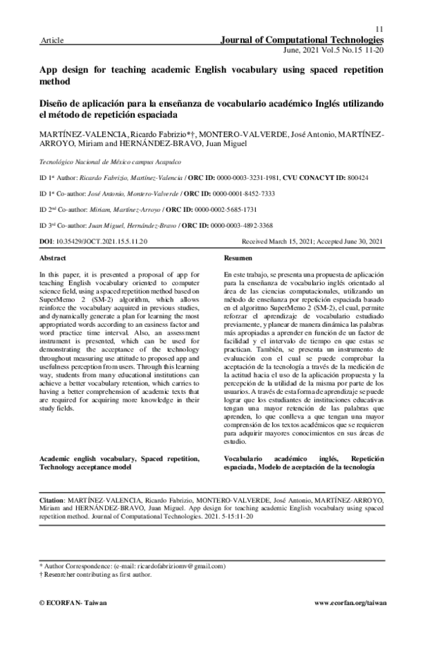 (PDF) App design for teaching academic English vocabulary using spaced ...