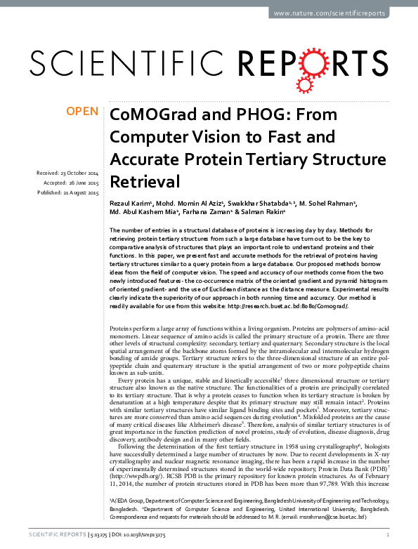 (PDF) CoMOGrad and PHOG: From Computer Vision to Fast and Accurate ...