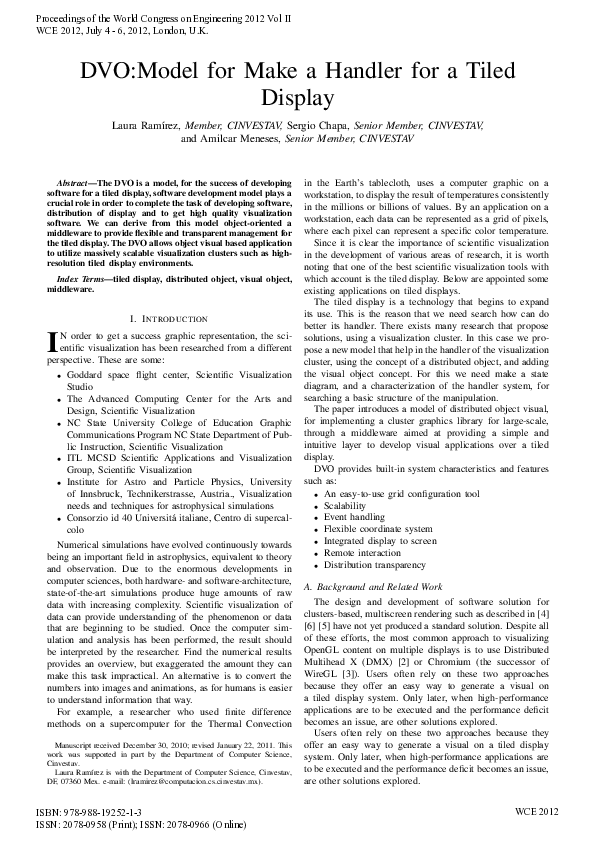 (PDF) DVO:Model for Make a Handler for a Tiled Display