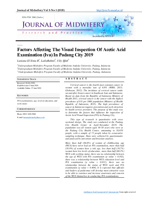 (PDF) Factors Affecting the Visual Inspection of Acetic Acid ...