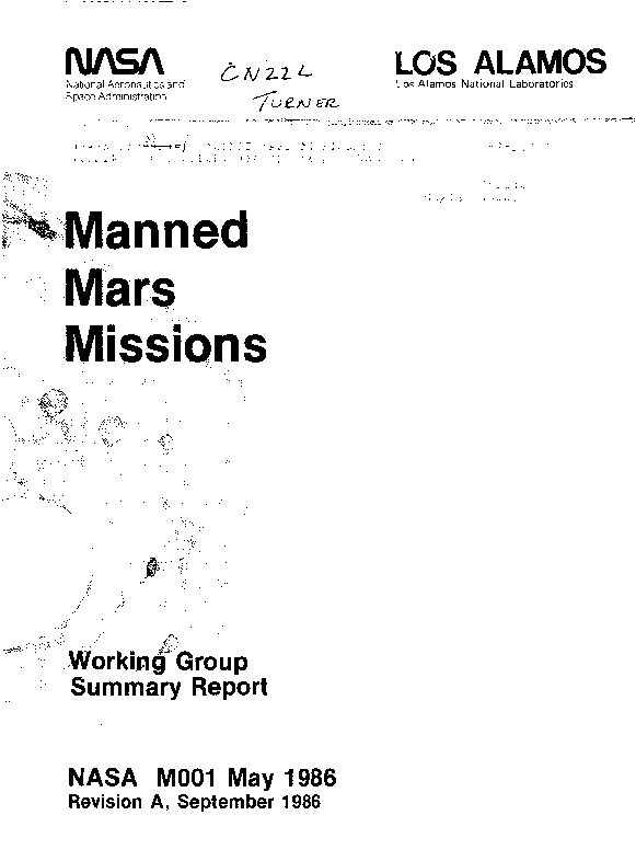 (PDF) Manned Mars missions: A working group report