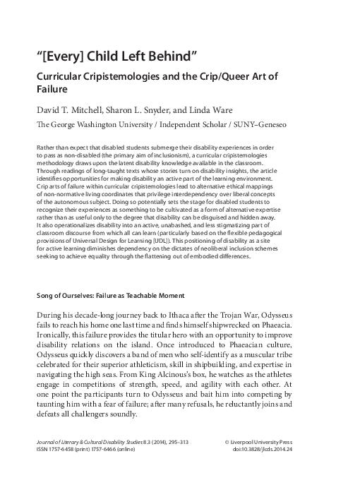 (PDF) [Every] Child Left Behind