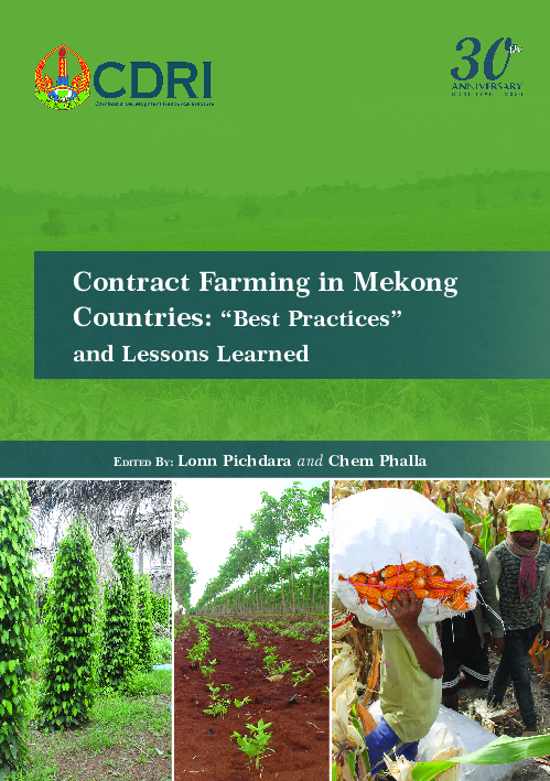 (PDF) Contract Farming in Mekong Countries: "Best Practices"