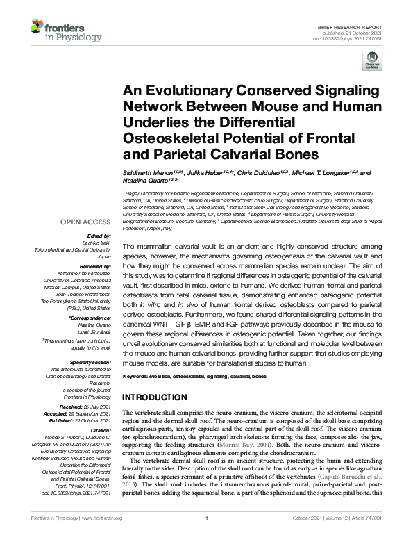 (PDF) An Evolutionary Conserved Signaling Network Between Mouse and ...
