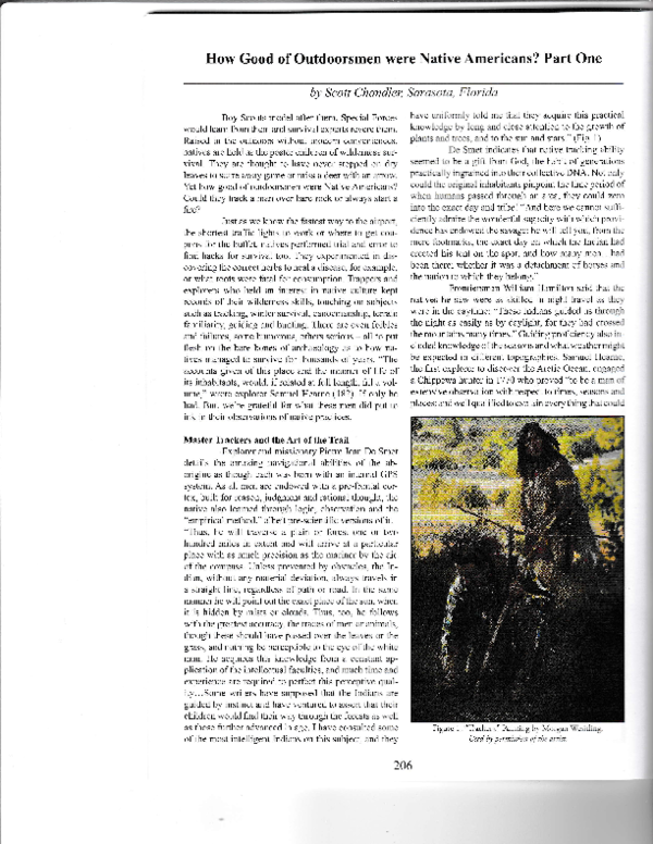 (PDF) How Good of Outdoorsmen Were Native Americans? (Part 1)