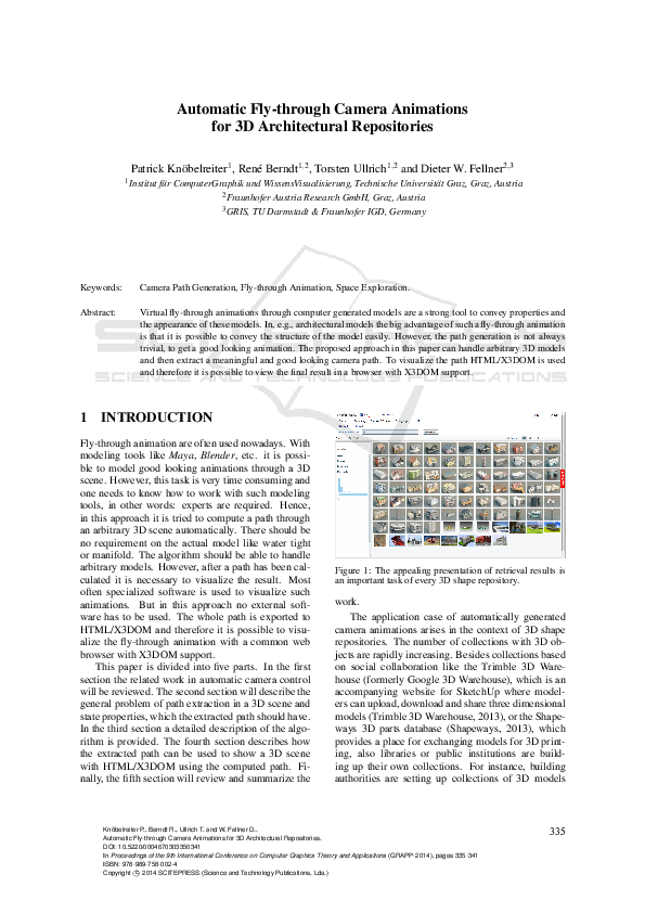 (PDF) Automatic fly-through camera animations for 3D architectural ...