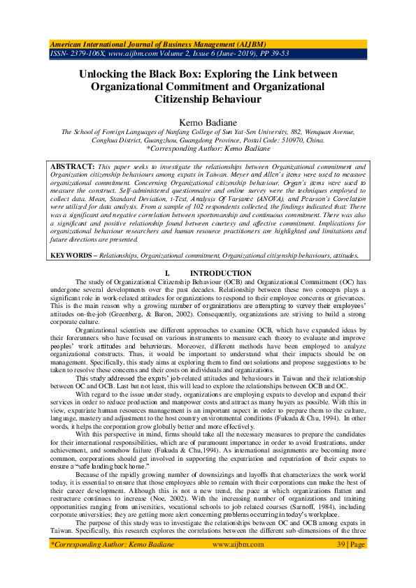 (PDF) Unlocking the Black Box: Exploring the Link between ...