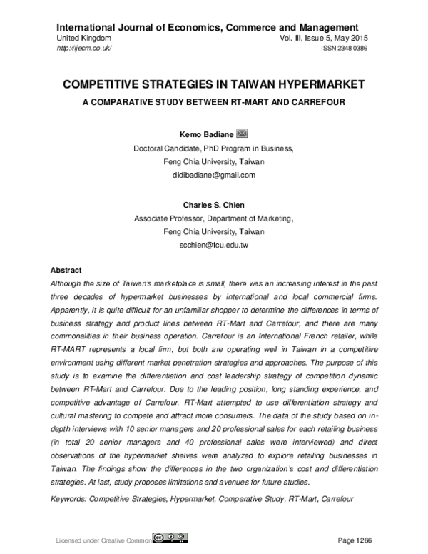 (PDF) Licensed under Creative Common COMPETITIVE STRATEGIES IN TAIWAN ...