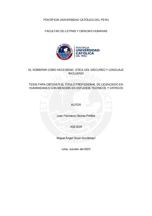 (PDF) El nombrar como necesidad. Ética del discurso y lenguaje inclusivo