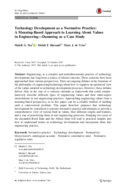 (PDF) Technology Development as a Normative Practice: A Meaning-Based ...