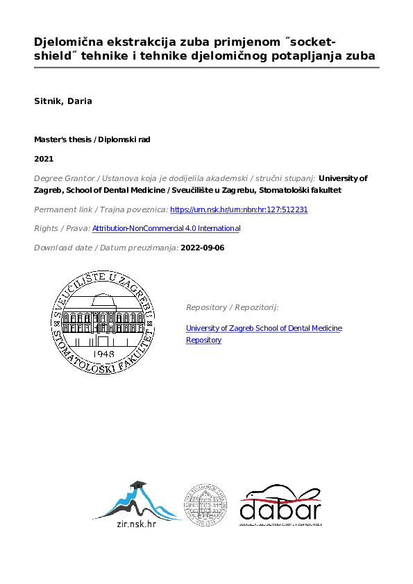 (PDF) Partial tooth extraction using the ˝socket-shield˝ and partial ...