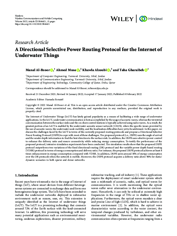 (PDF) A Directional Selective Power Routing Protocol for the Internet ...