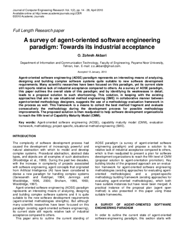(PDF) Enhancing AOSE for Service-Oriented Computing
