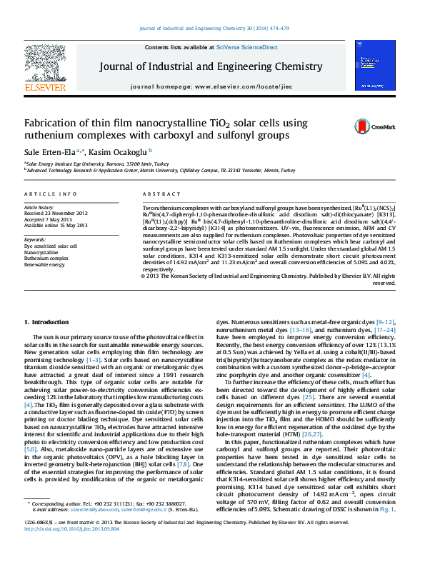 (PDF) Fabrication of thin film nanocrystalline TiO2 solar cells using ...