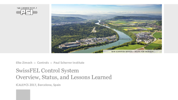 (PDF) SwissFEL Control System - Overview, Status, and Lessons Learned | Pavel Chevtsov ...