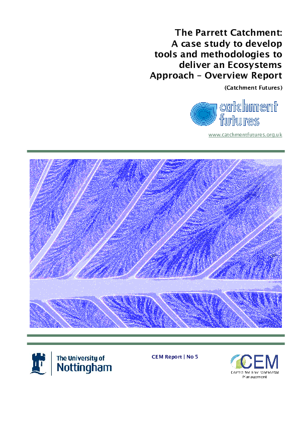(PDF) The Parrett Catchment: A case study to develop tools and ...