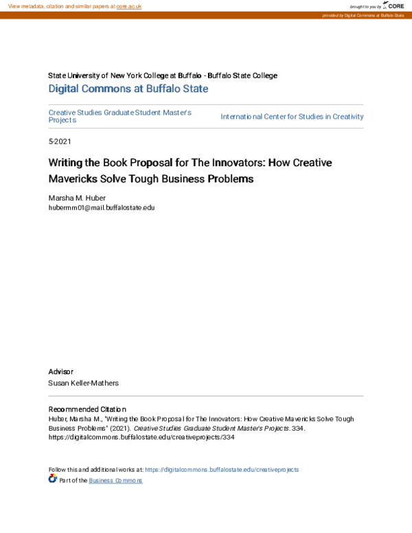 (PDF) Writing the Book Proposal for The Innovators: How Creative ...