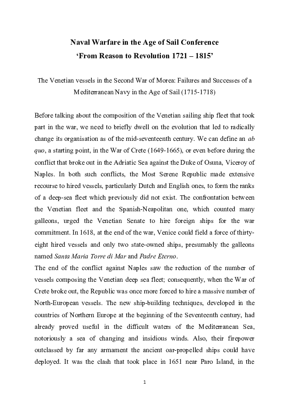 (DOC) Venetian and "Auxiliary" vessels in the Second Morean War ...