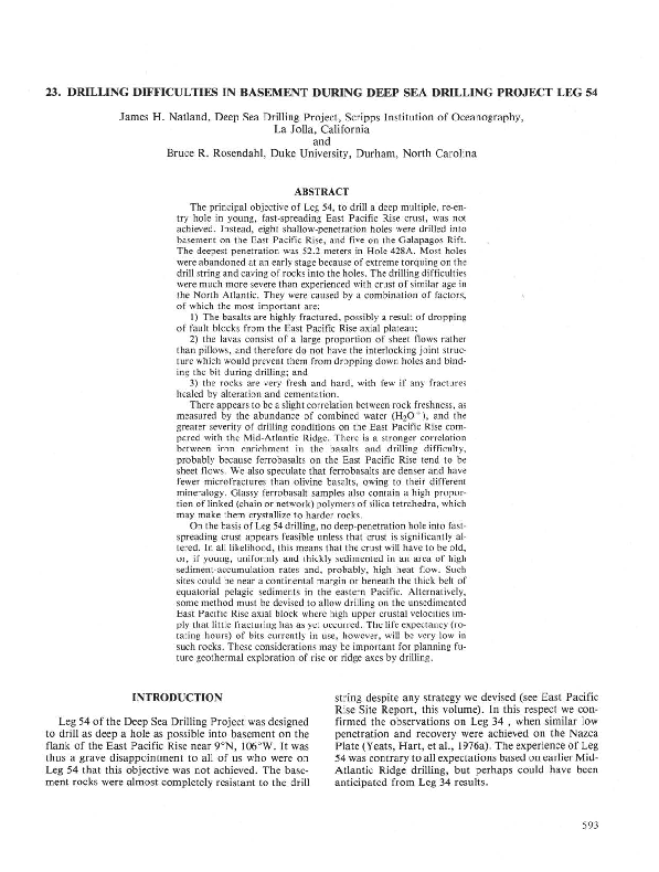 (PDF) 23. Drilling Difficulties in Basement During Deep Sea Drilling ...
