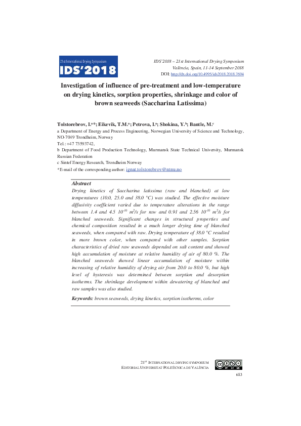 (PDF) Investigation of influence of pre-treatment and low-temperature ... (PDF) Investigation of influence of pre-treatment and low-temperature ...