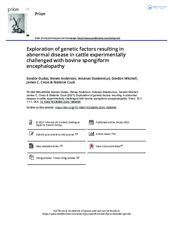 (PDF) Exploration of genetic factors resulting in abnormal disease in ...
