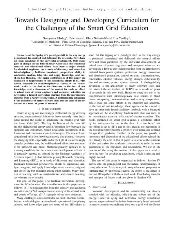(PDF) Towards designing and developing curriculum for the challenges of ...