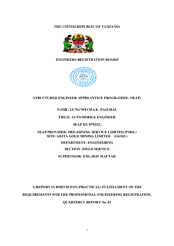 (PDF) SEAP REPORT Q
