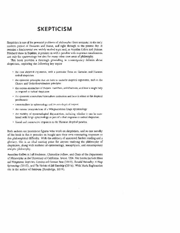 (PDF) Skepticism