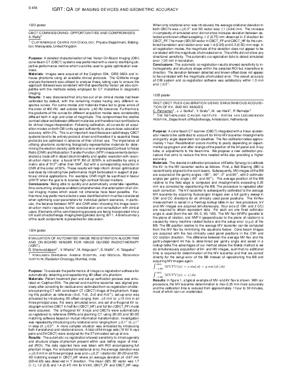 (PDF) 1224 poster EVALUATION OF AUTOMATED IMAGE REGISTRATION ALGORITHM AND ON-BOARD IMAGER FOR ...