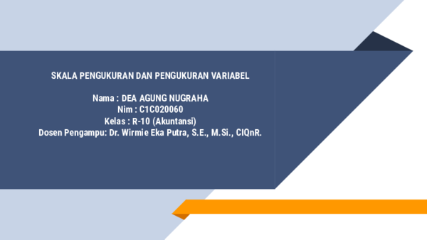 (PPT) PPT SKALA PENGUKURAN DAN PENGUKURAN VARIABEL
