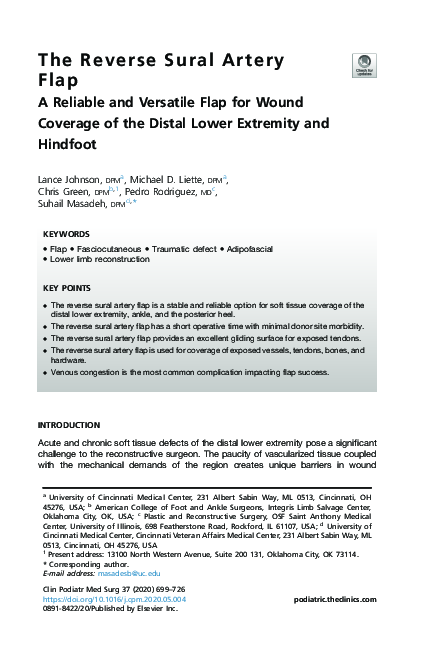 (PDF) The Reverse Sural Artery Flap