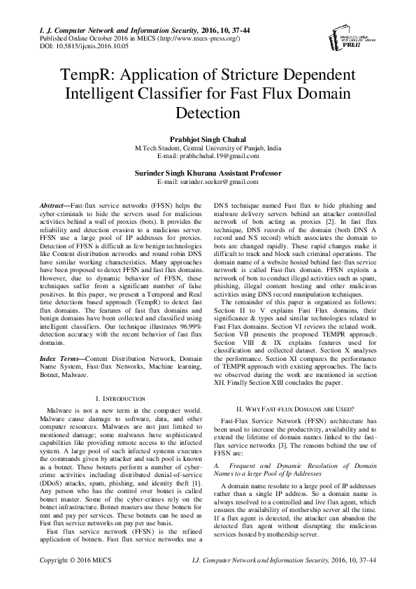 (PDF) TempR: Application of Stricture Dependent Intelligent Classifier ...