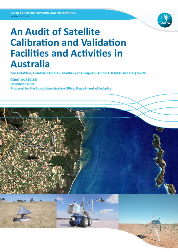 (PDF) An audit of satellite calibration and validation facilities and ...