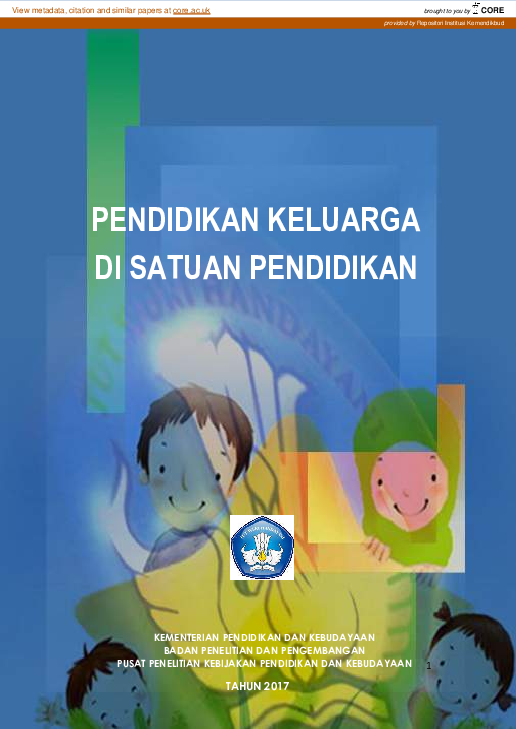 (PDF) Kajian awal pendidikan keluarga di satuan pendidikan