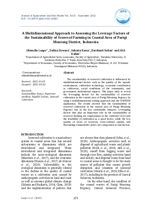 Pdf A Multidimensional Approach To Assessing The Leverage Factors Of