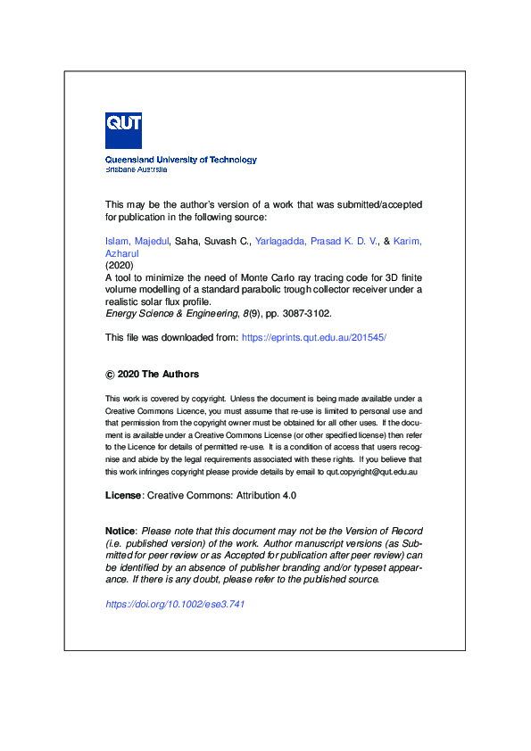 Pdf Efficient 3d Modeling Of Solar Collectors