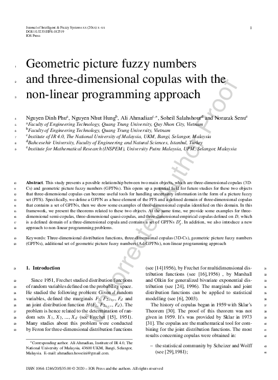 (PDF) Geometric picture fuzzy numbers and three-dimensional copulas ...