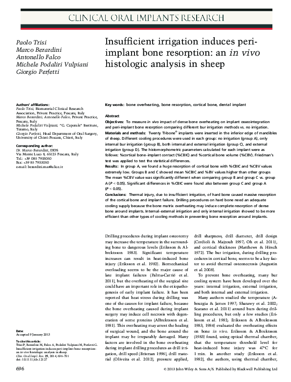 (PDF) Insufficient irrigation induces peri-implant bone resorption ...