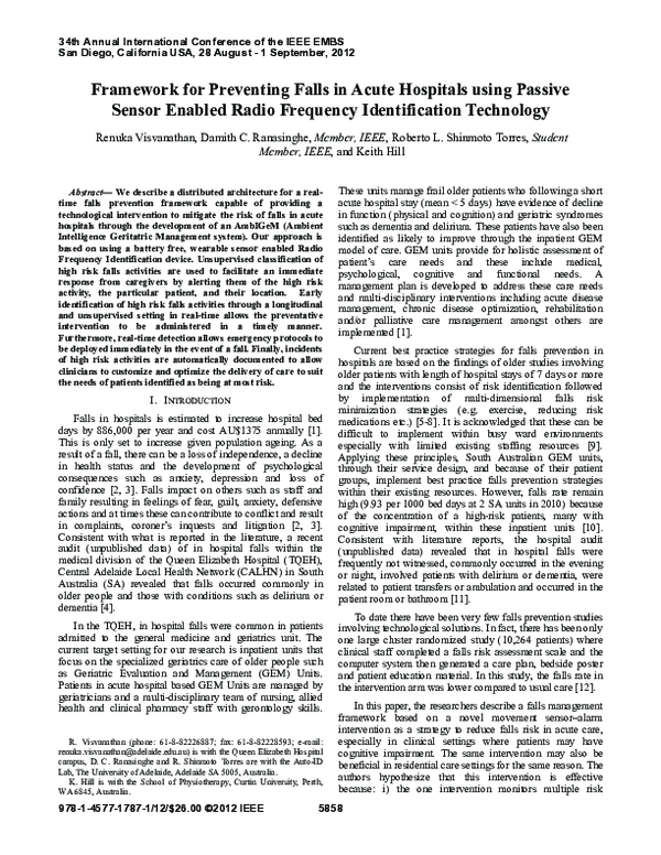 (PDF) Framework for preventing falls in acute hospitals using passive ...