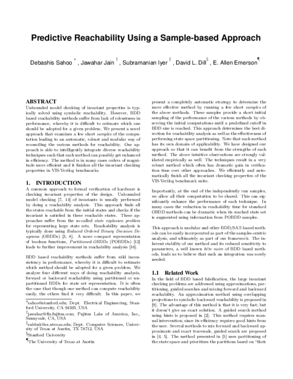 Pdf Predictive Reachability Using A Sample Based Approach Subramanian Iyer