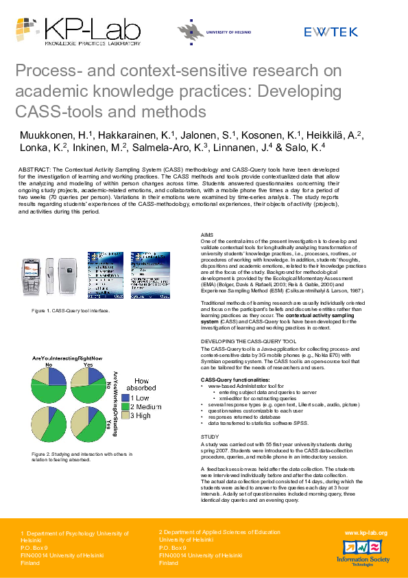 (PDF) P d tt iti h Process-and context-sensitive research on academic knowledge practices ...