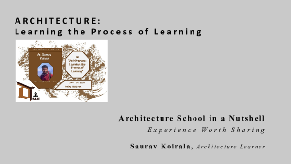 (PPT) Learning the Process of Learning: Architecture School in Nutshell